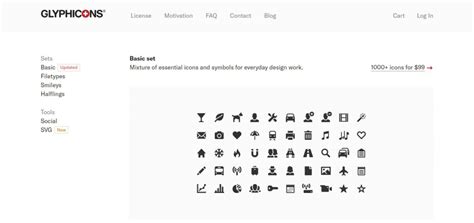 glyphicons：简单的bootstrap字体图标 网站之家