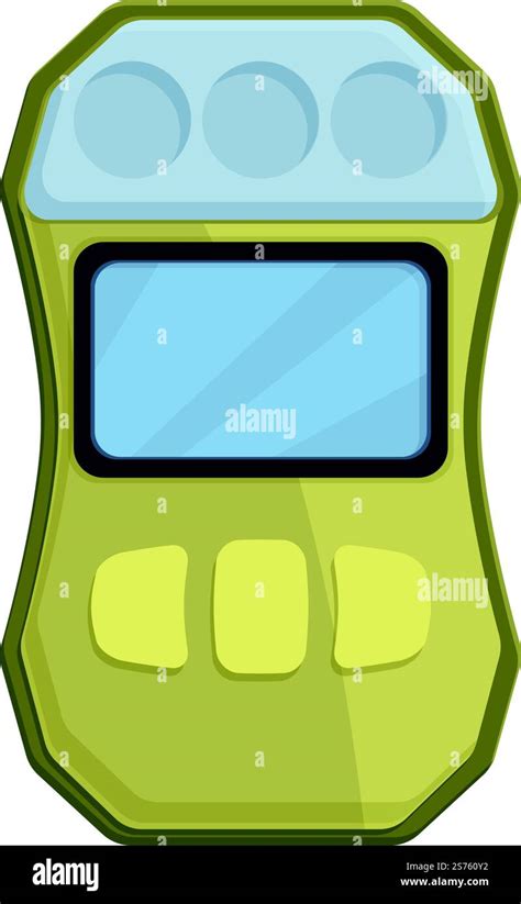 Test Gas Detector Icon Cartoon Vector Monitor Instrument Portable