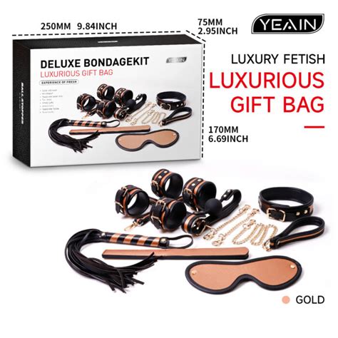 Bdsm Bondage Kit 8 Piece Restraint Set Erotic Roleplay Fetish Adult Toy