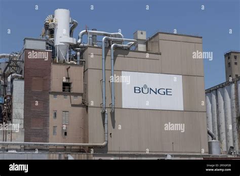 Danville Circa June 2023 Bunge Grain And Soybean Processing Facility