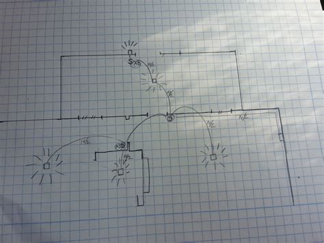 International Blue Our House Design Sketches On Graph Paper