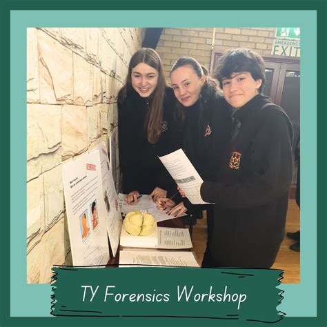 Forensics Workshop Coláiste Muire Cobh Co Cork