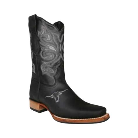Botas Vaqueras De Cuero Original Horma Rodeo El Charro Famoso