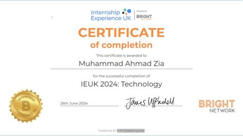 Muhammad Ahmad Z On Linkedin Ieuk2024 Techcareers Brightnetwork Professionalgrowth