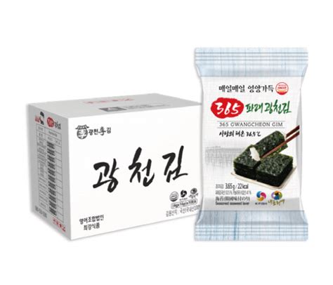 365 파래 도시락김 3 65g X 9봉 X 12팩 제품소개 영어조합법인 최강식품