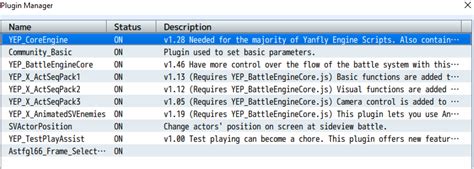 yanfly action sequence frame selection control page 2 rpg maker