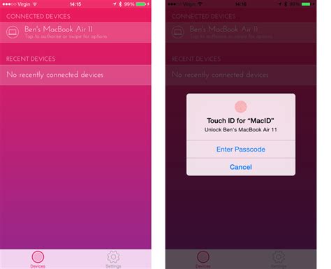 Review MacID The App That Lets You Unlock Your Mac Using Touch ID On Your IPhone To Mac