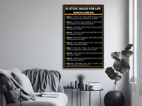 Marcus Aurelius Rules Of Life Marcus Aurelius Wall Art Marcus Aurelius