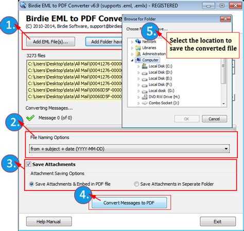 Convert EML Files To PDF