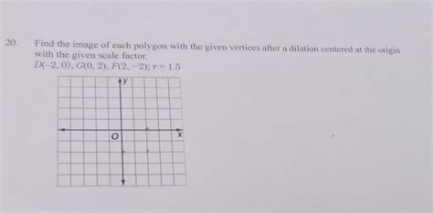 Solved Find The Image Of Each Polygon With The Given