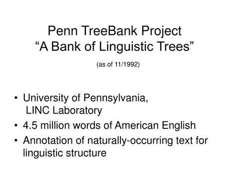 Ppt Conversion Of Penn Treebank Data To Text Powerpoint Presentation