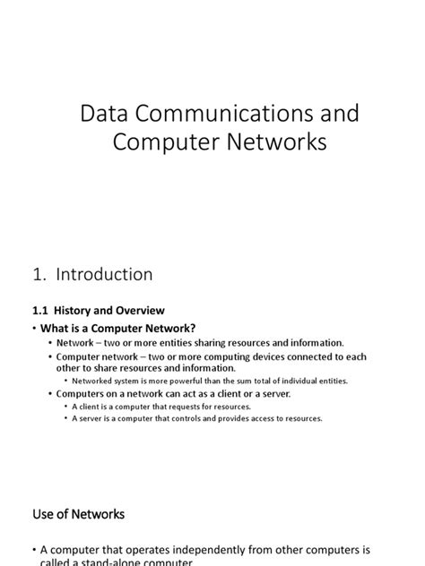 Chapter 1 Data Communications And Computer Networks Pdf Computer