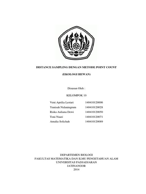 Distance Sampling Dgn Metode Point Count Pdf