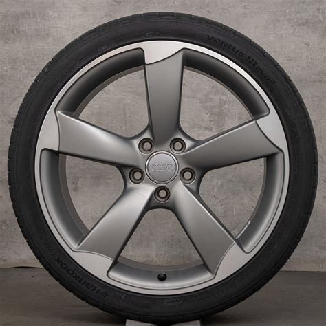 Audi A4 S4 B8 Summer Tires 19 Inch Rotor Rims Wheels 8k0601025ar
