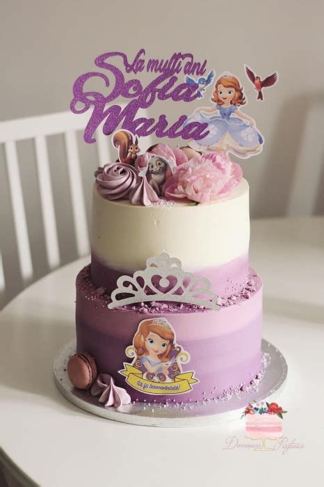 Decor Tort Cu Printesa Sofia