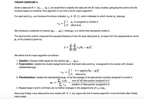 Solved THEORY EXERCISE A Given A Data Set D X1 Xy Chegg Com