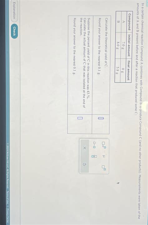 Solved In A Certain Chemical Reaction Compound A Combines
