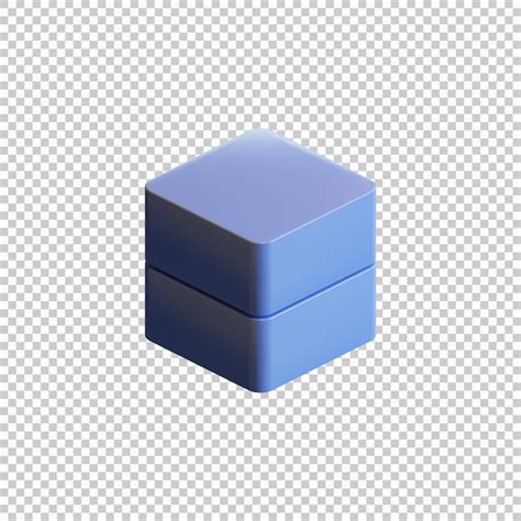 Premium Psd Cube 3d Render Design Element 02