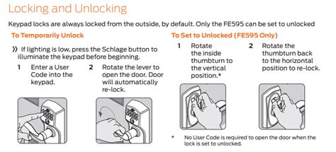 Can You Lock Your Schlage Fe595 Using A Key Or The Keypad Schlage