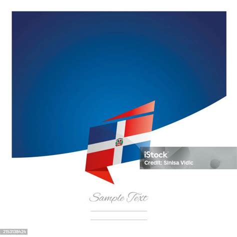 새로운 추상 도미니카 공화국 플래그 종이 접기 블루 배경 벡터 0명에 대한 스톡 벡터 아트 및 기타 이미지 0명 3차원 형태 공휴일 Istock
