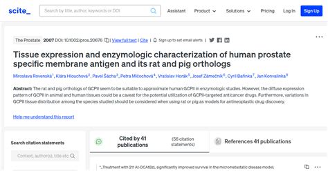 Tissue Expression And Enzymologic Characterization Of Human Prostate Specific Membrane Antigen