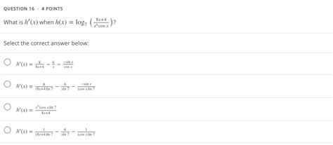 Solved QUESTION POINTS Using The Inverse Function Chegg Com