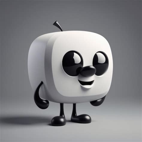 Premium Photo Cute Smiling Robot 3d Rendering Illustration Cute Smiling Robot 3d Rendering