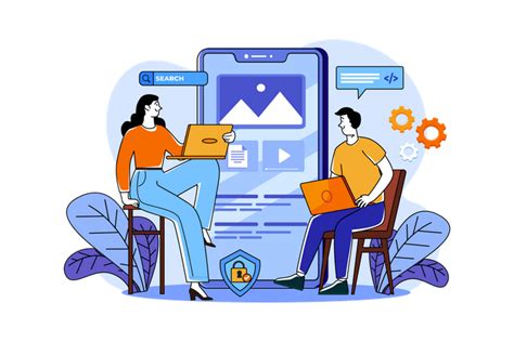 Woman Programming On A Laptop Illustration Free Download Business Illustrations Iconscout