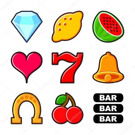 Slot Machine Icons Set — Stock Vector © Andegraund548 78228454