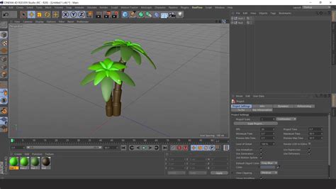 how to model and texturing palm tree in cinema 4d tutorial how to
