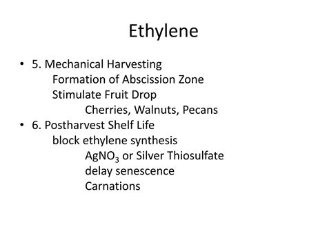 Plant Growth Regulators Ethylene Biosynthesis Ppt