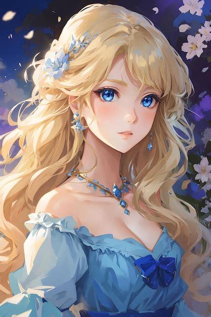Premium Photo Young Beautiful Princess Anime Princess Anime Girl Cute
