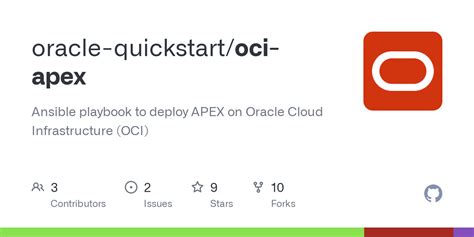 github oracle quickstart oci apex ansible playbook to deploy apex on