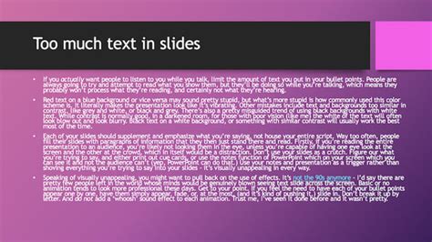 Worst Ways To Use Powerpoint