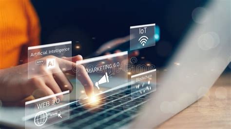 Marketing 6 0 Concept Digital Ai Artificial Intelligence Technology Communication Networks