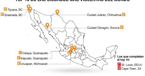 Epicentro Mundial De Los Homicidios 7 De Las 10 Ciudades Más