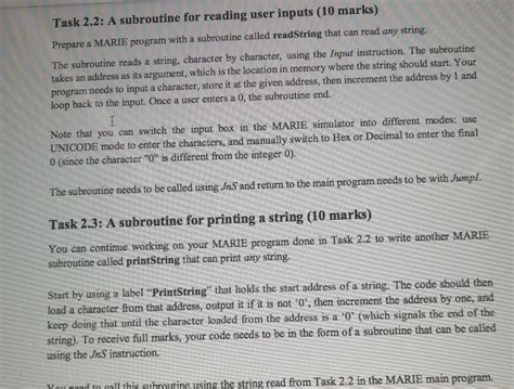 Solved Task 22 A Subroutine For Reading User Inputs 10