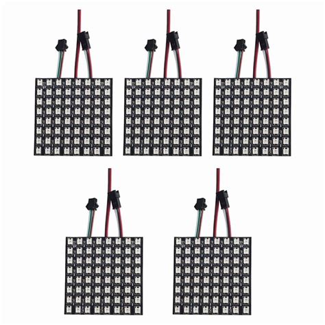 Ws2812b Dot Matrix Screen Rgb 5050smd Individual Addressable 8x8 256