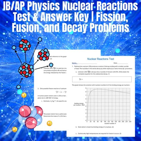 E 4 Nuclear Fission Bundle Power Point Interactive Worksheet And Test A Key