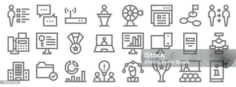 작업 이력서 줄 아이콘입니다 선형 집합입니다 수동 트로피 아이디어 회사 책 메달 참조 대상 채팅과 같은 품질 벡터 라인 세트 0명에 대한 스톡 벡터 아트 및 기타 이미지