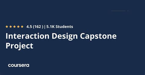 Interaction Design Capstone Project Coursera