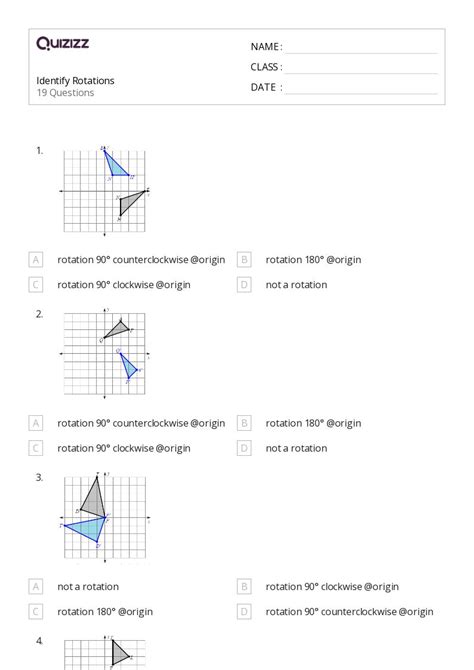 50 Rotations Worksheets For 7th Grade On Quizizz Free And Printable