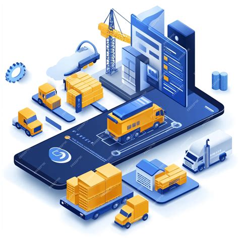 A Visual Of A Supply Chain Management App Interface For Monitoring And Managing Logistics