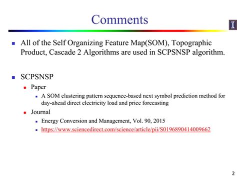 Self Organizing Feature Map Som Topographic Product Cascade 2 Algorithm Ppt