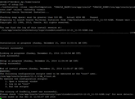 Cloning An Existing Oraclehome On Unix Oracle Dba Informtion