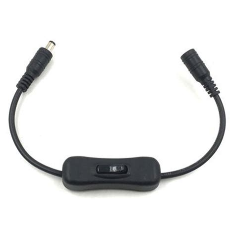 DC Power Cable With Switch 5 5 2 1mm Male To Female Plug Cable Suitable For 12V LED Light Bar