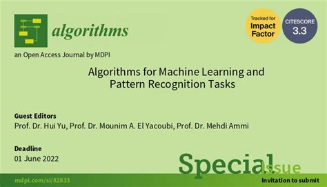 Algorithms Mdpi On Linkedin Mdpialgorithms Specialissue Algorithms Machinelearning