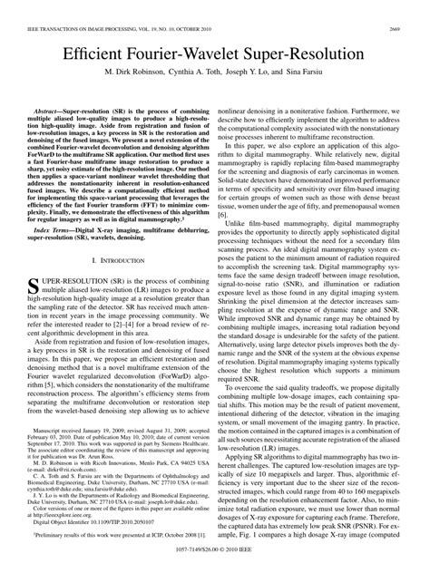 Pdf Efficient Fourier Wavelet Super Resolution