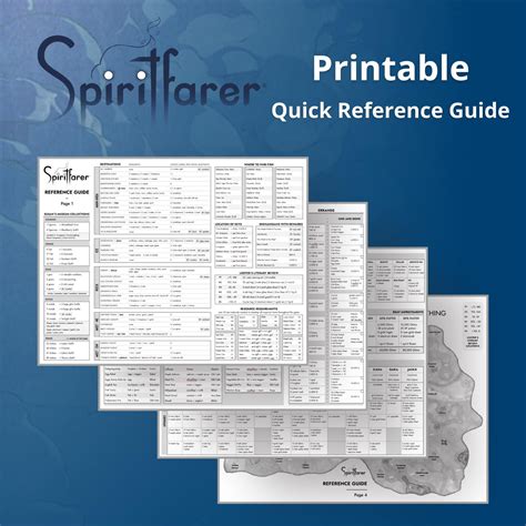 Printable Spiritfarer Reference Guide Recipes Errands Resources