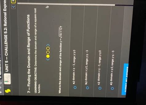 Solved ↑ 7 Finding The Domain And Range Of Functions